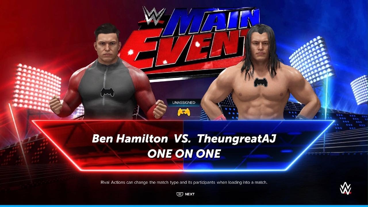WWE 2K24: AWA main Event: Ben Hamilton vs Theungreataj - YouTube