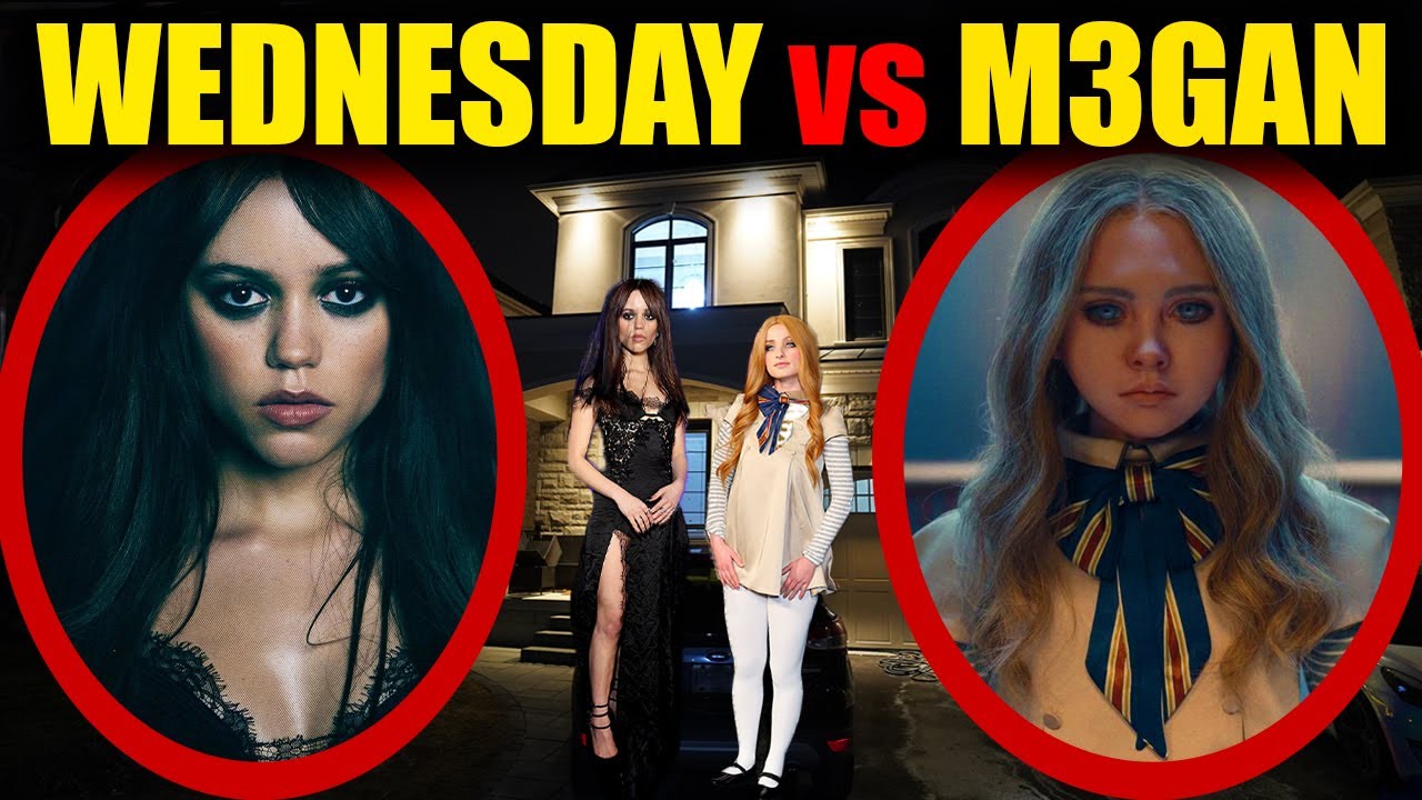 if you see M3GAN vs WEDNESDAY in real life, RUN! (FULL FIGHT) - YouTube