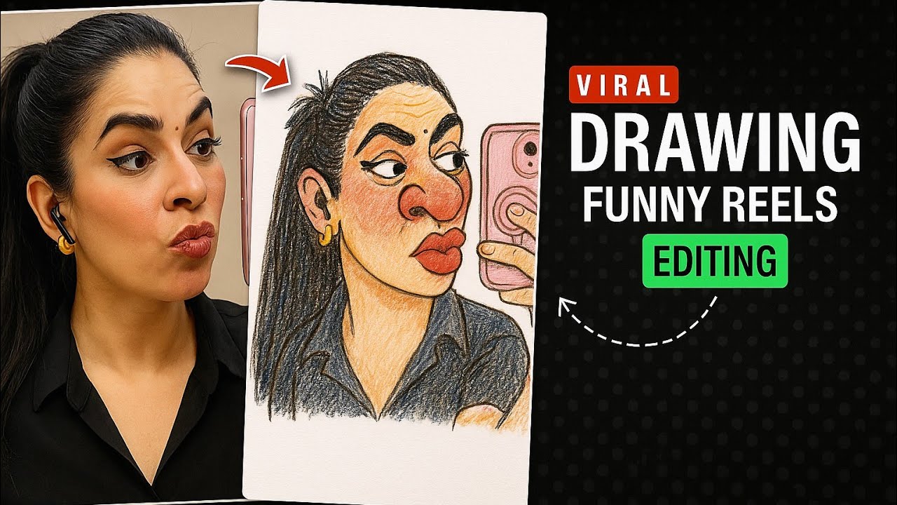 Funny Sketch Drawing Reels Video Editing 🔥 | Sketch Wala Funny Viral ...