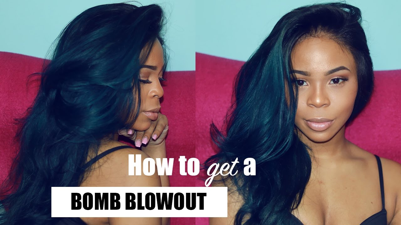 How to do a Bomb Blowout and Roller set At Home - YouTube