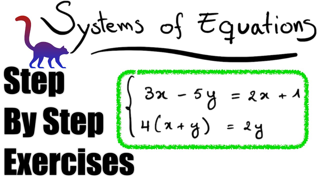 Systems Of Equations Exercises Step by Step YouTube systems-of-equations-exercises-step-by-step-youtube