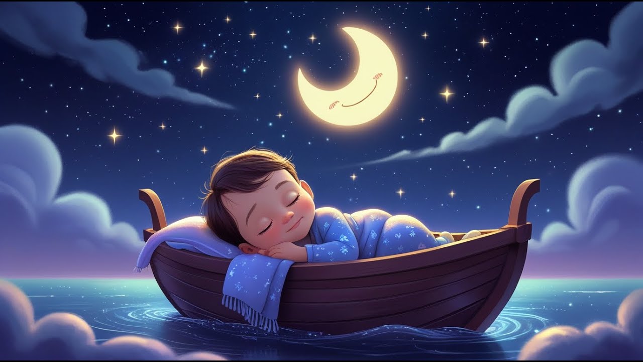 The Starry Boat - Gentle Sleep Lullaby for Babies | Bedtime Music for ...