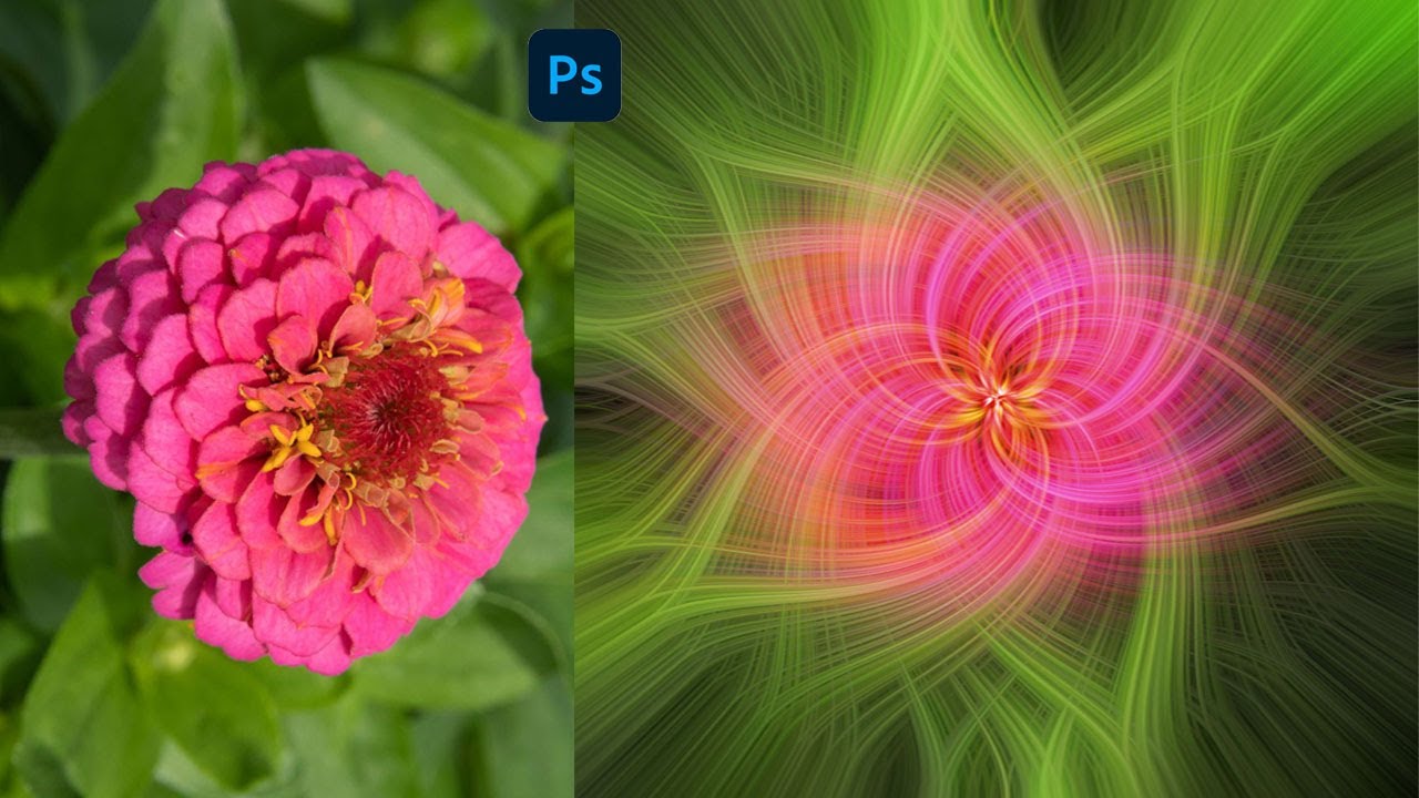 Artistic Flower Photo Effect in Photoshop Tutorial - YouTube