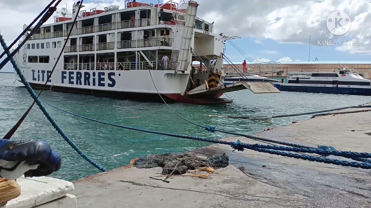 SHIP DOCKING MANEUVERING CEBU CITY/PIER 1 - YouTube