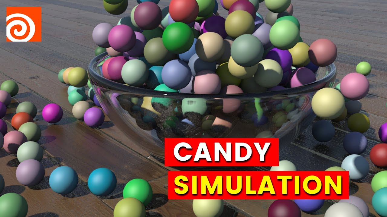 Candy Simulation in Houdini💥 Houdini Tutorial in [HINDI]🔥 Houdini ...