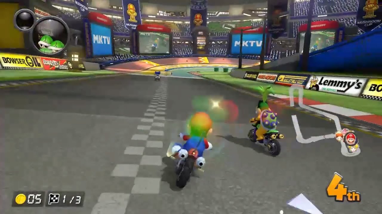 Mario Wins The Race! (Mario Kart Deluxe) - YouTube