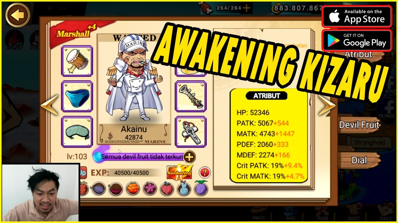 🎮Review dan Showcase Awakening Akainu & Push Global Arena! - Sunny ...
