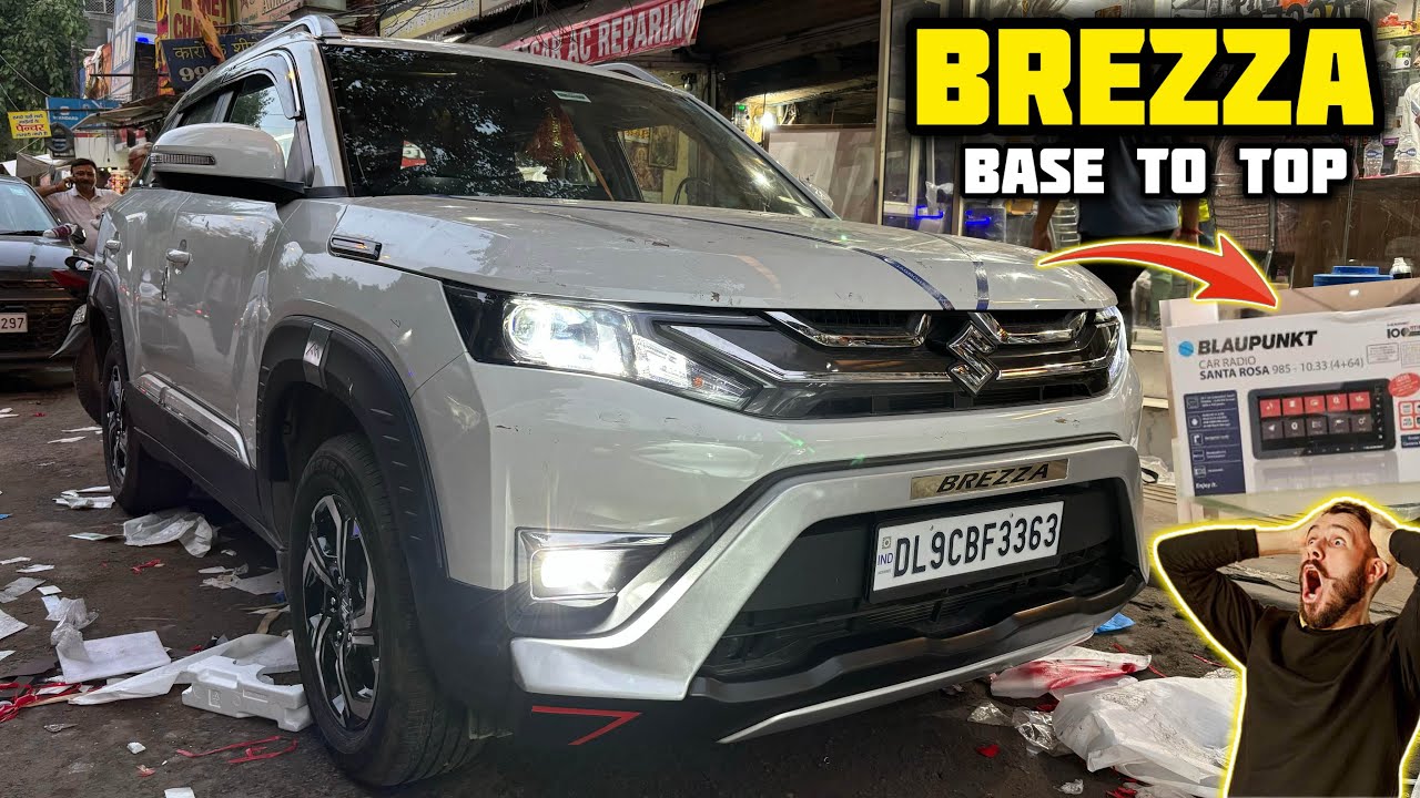 2024 Brezza LXI Base to Top Modification With Price Brezza Base Model ...