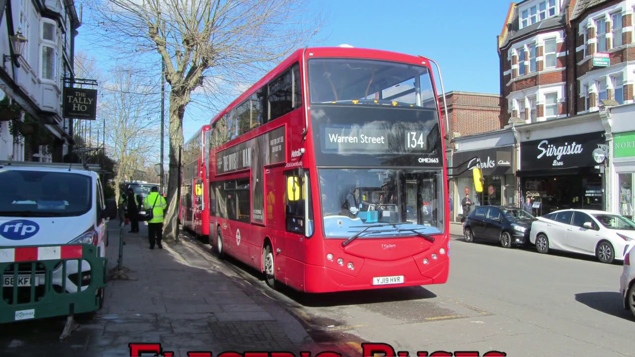 Optare MetroDecker Electric Buses On London Bus Route 134. - YouTube
