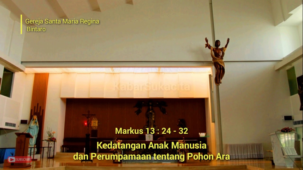 Injil Yesus Kristus menurut Markus 13: 24-32 - YouTube