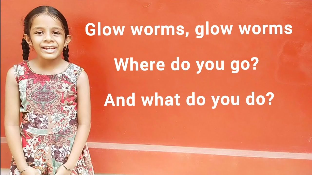 Grade 2 poem "Glow worms" explained by 7 years old girl😄 - YouTube