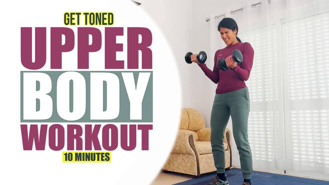 10-Minute Upper Body Dumbbells at Home Workout: Quick & Effective ...