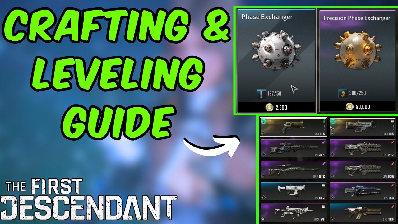 How Crafting and Leveling Works: The First Descendants - YouTube