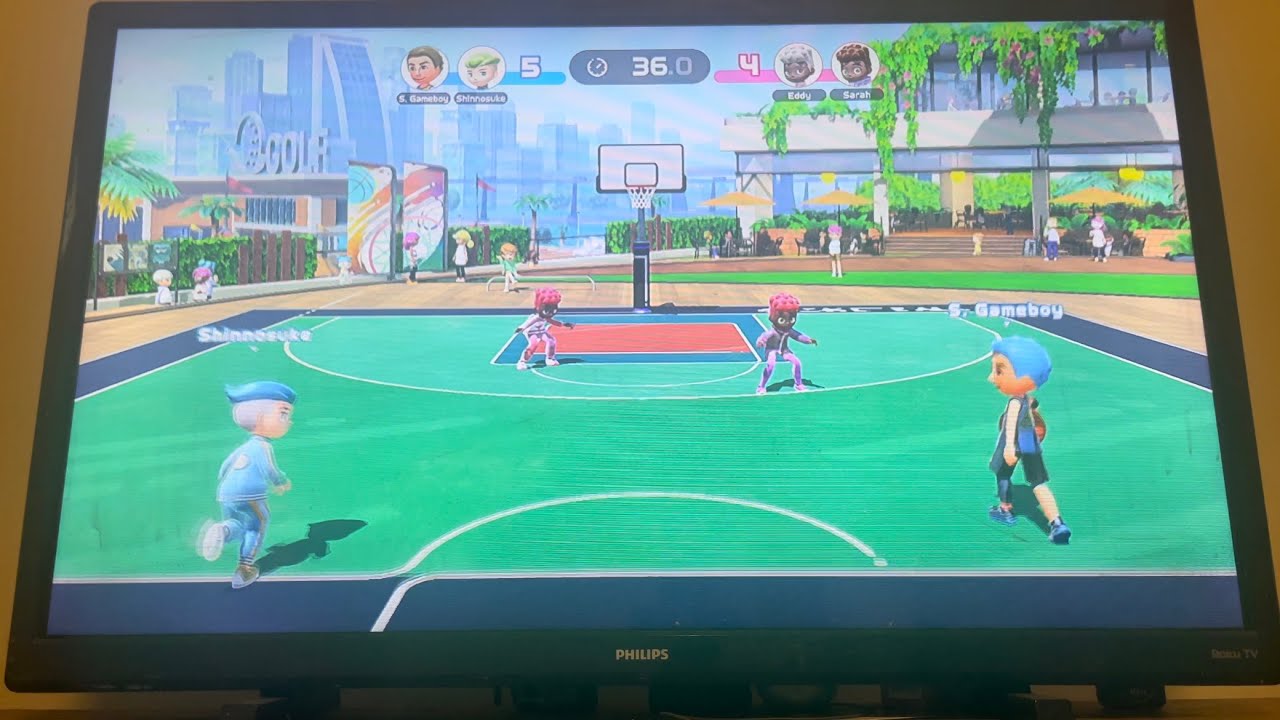 Nintendo Switch Sports: Basketball Two-on-Two (Casual Gameplay) - YouTube