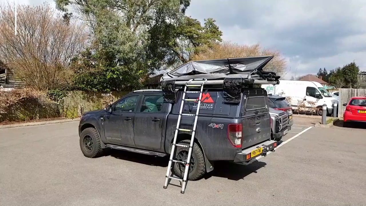 Tuff-Trek's Compass Auto Hybrid Roof Tent - YouTube