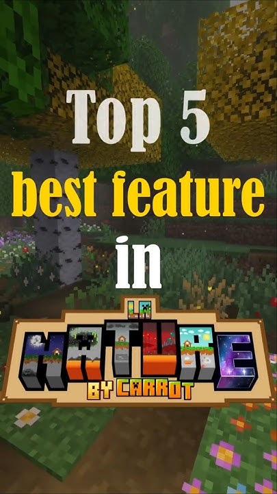 Top 5 BEST Features In La Nature, Minecraft Bedrock Resource Pack - YouTube