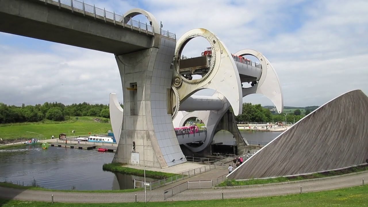 Falkirk Water Wheel Boat Lift, Falkirk, Scotland - YouTube