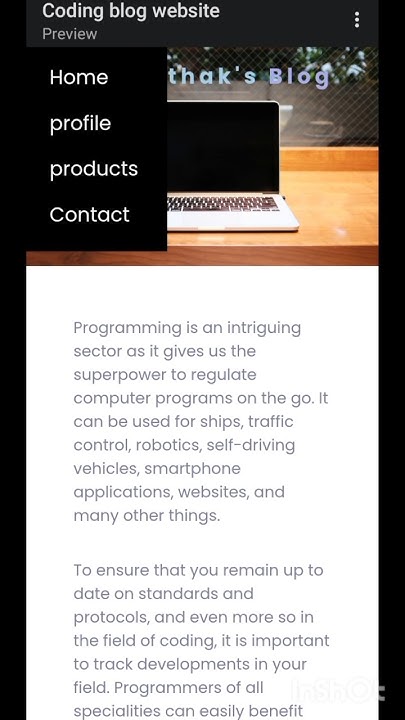 Blog website using html ,CSS and JavaScript #coding #programming #shorts #web - YouTube