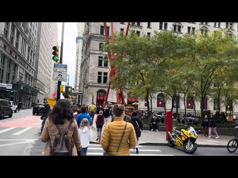 Walking Downtown Manhattan In November 2023 - YouTube