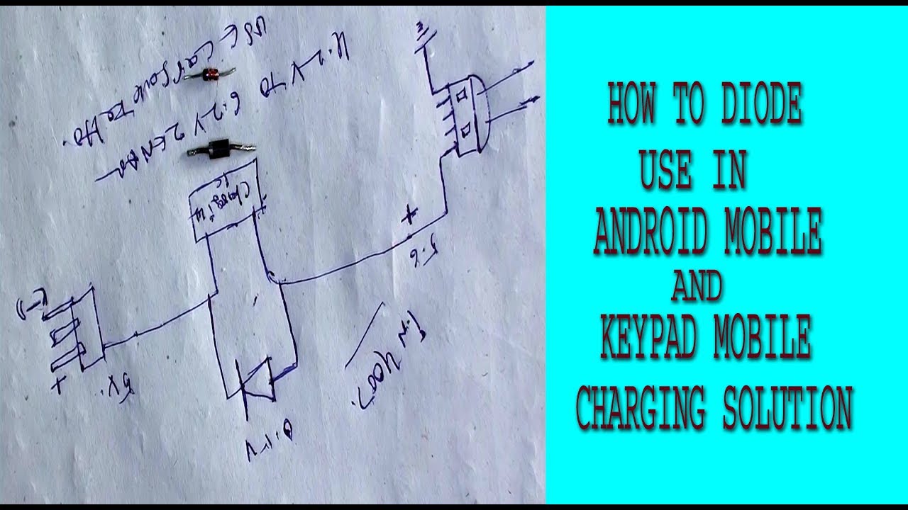 how to diode use in all mobiles charging problem solution - YouTube