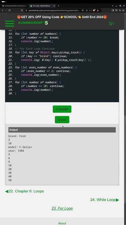 Break Continue Loop In JavaScript - YouTube