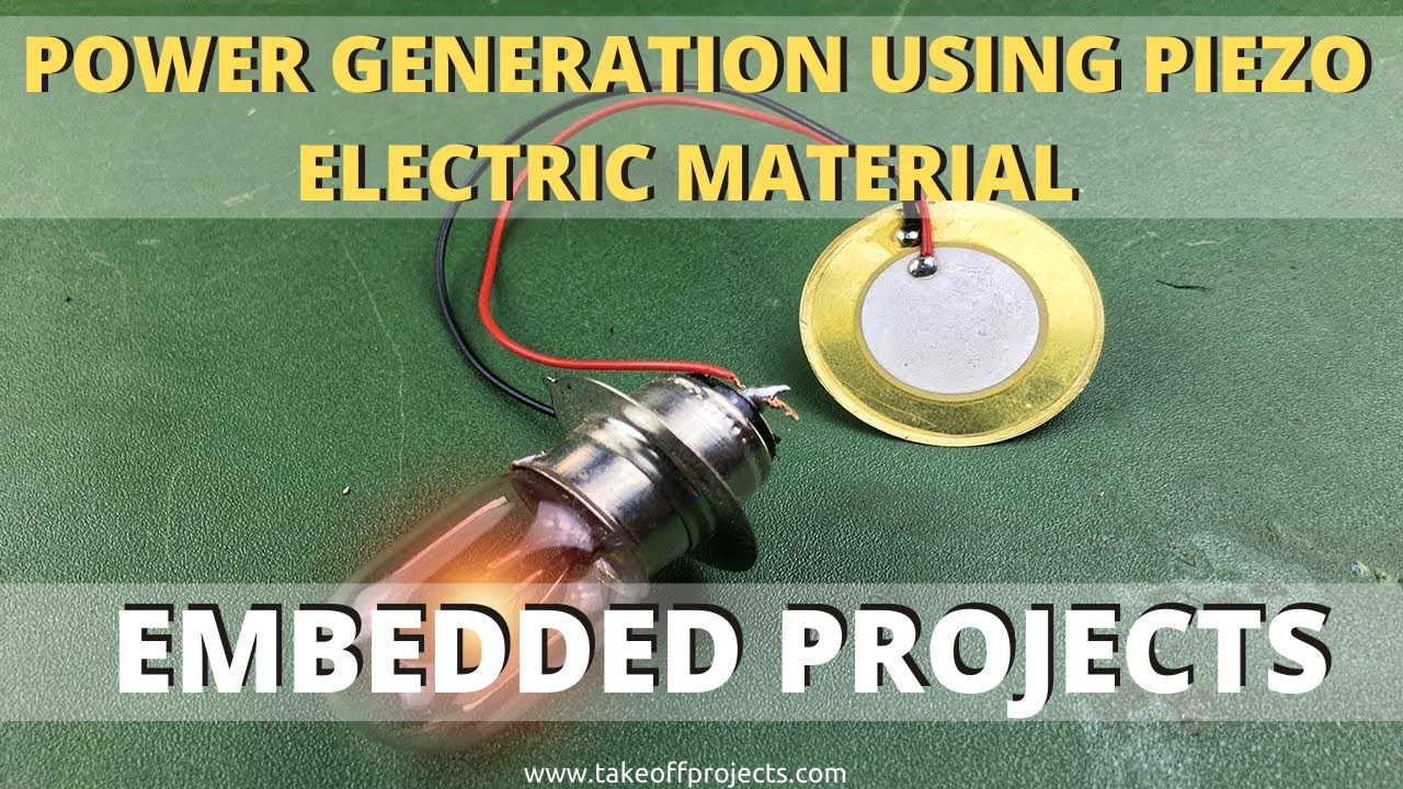 Power Generation using Piezo Electric Material | EEE final year ...