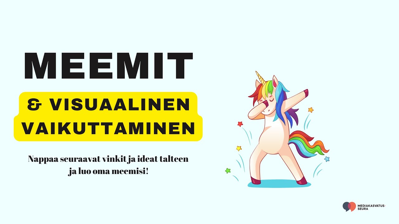 Meemit ja visuaalinen vaikuttaminen - YouTube