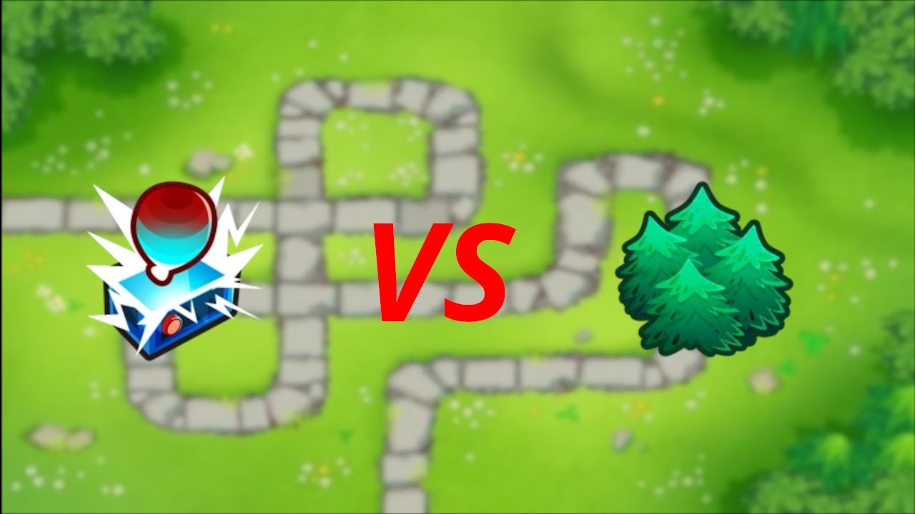 Bloon Trap vs Obyn's Lvl 10 Wall Of Trees - BTD6 Comparision - YouTube