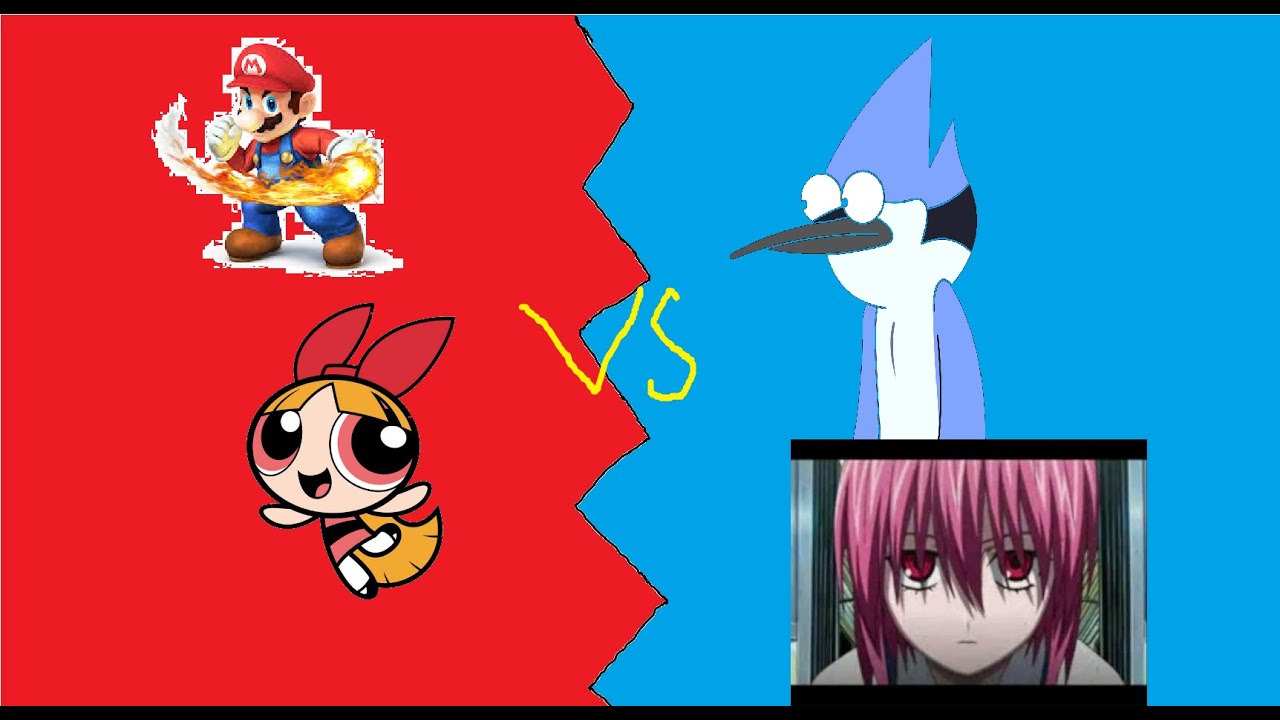 Mugen Mario & Blossom vs Mordecai & Lucy Diclonius - YouTube