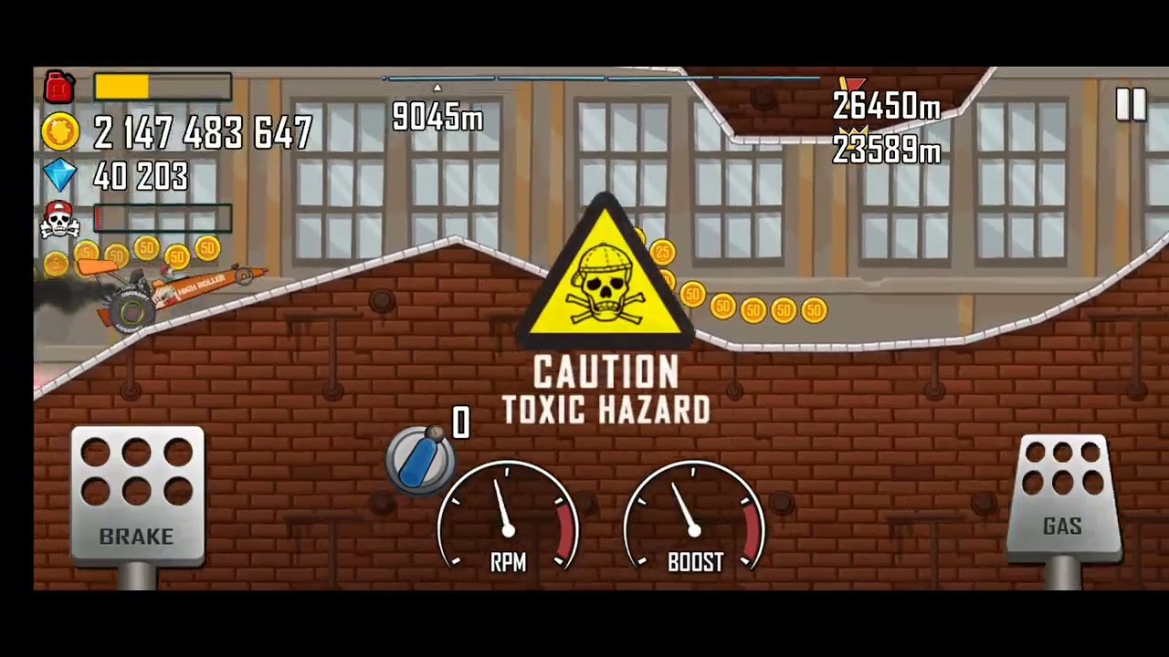 Hill Climb Racing : Factory + Dragster 26249 m - YouTube