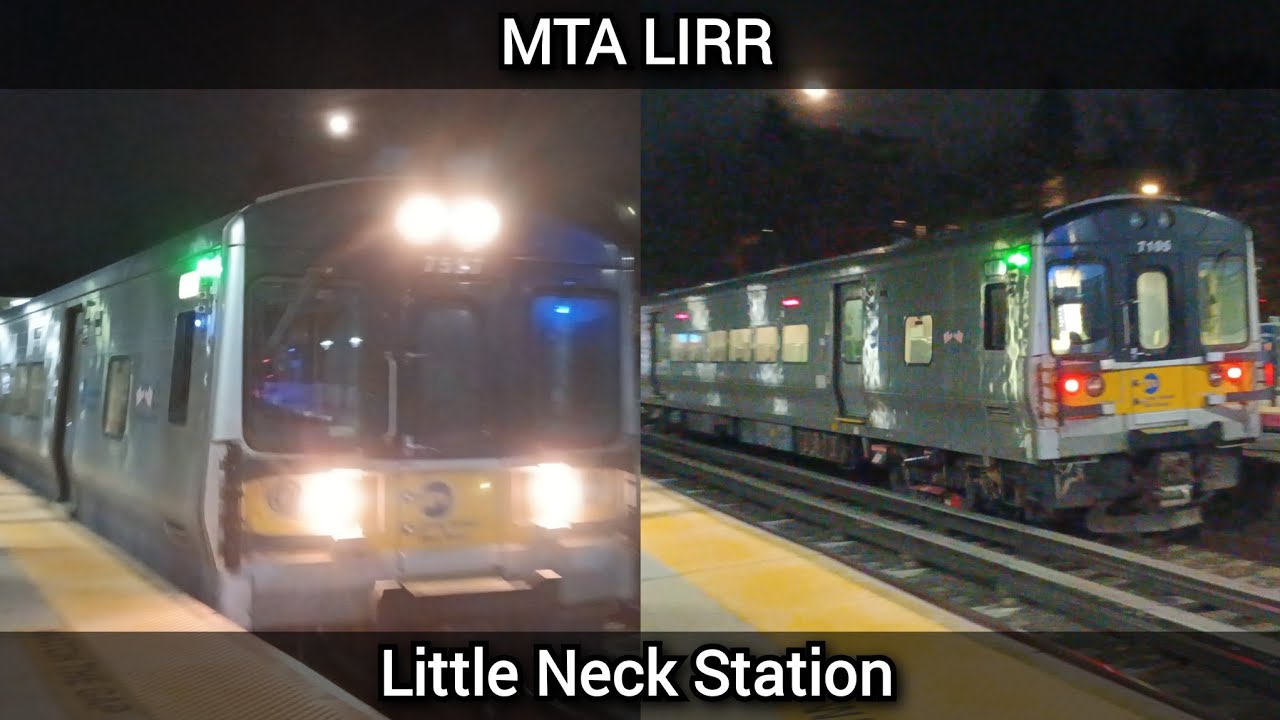 MTA: LIRR M7s At Little Neck Station - YouTube