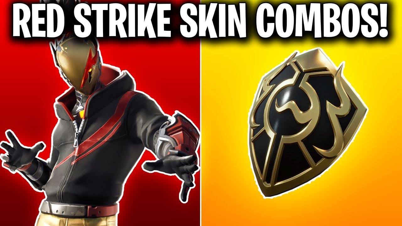 RED STRIKE STARTER PACK SKIN COMBOS! (FORTNITE STARTER PACK SEASON 10 ...