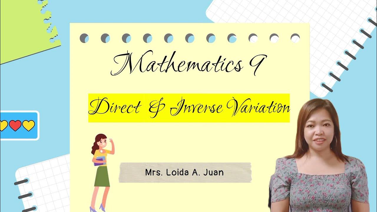 Direct Variation | Grade 9 Math 2nd Quarter - YouTube