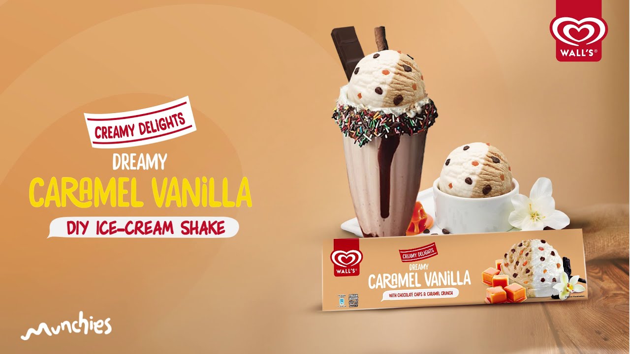 Wall's Caramel Vanilla - DIY Ice-Cream Shake - YouTube