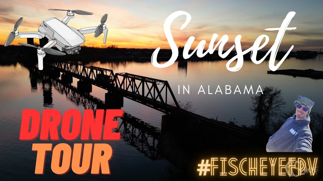 Rhodes Ferry Park drone tour on the Tennessee River. Decatur, Alabama ...