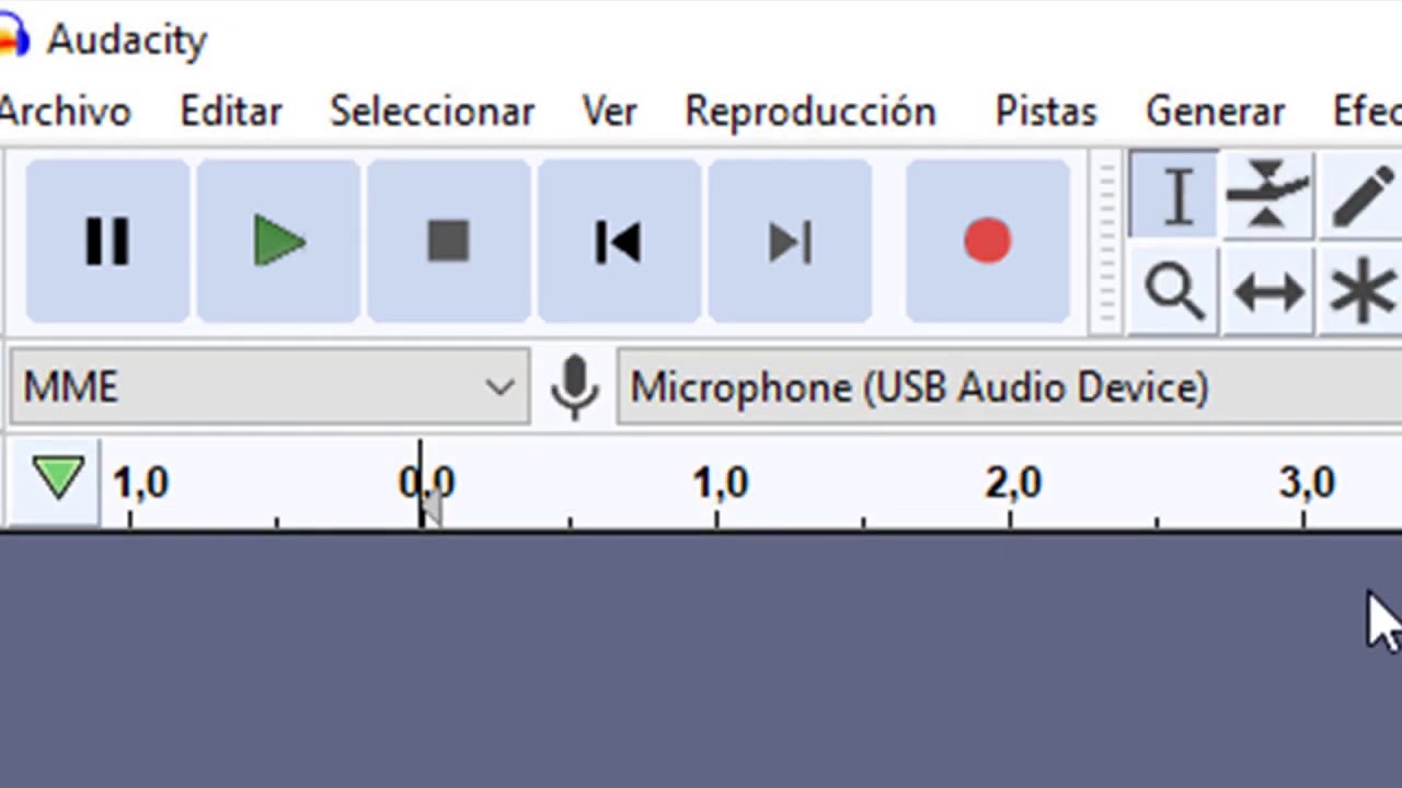 CONFIGURACIÓN Y HERRAMIENTAS BÁSICAS EN AUDACITY - YouTube