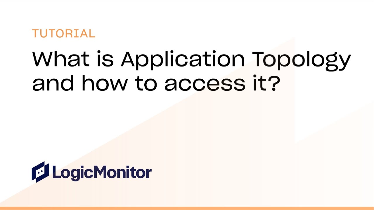 What is Application Topology and how to access it? - YouTube