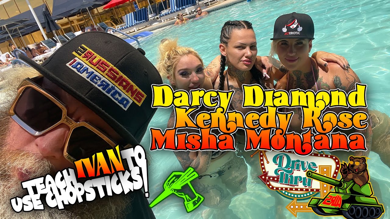 Darcy, Kennedy & Misha teach Ivan to use chopsticks - Drive-Thru shorts ...