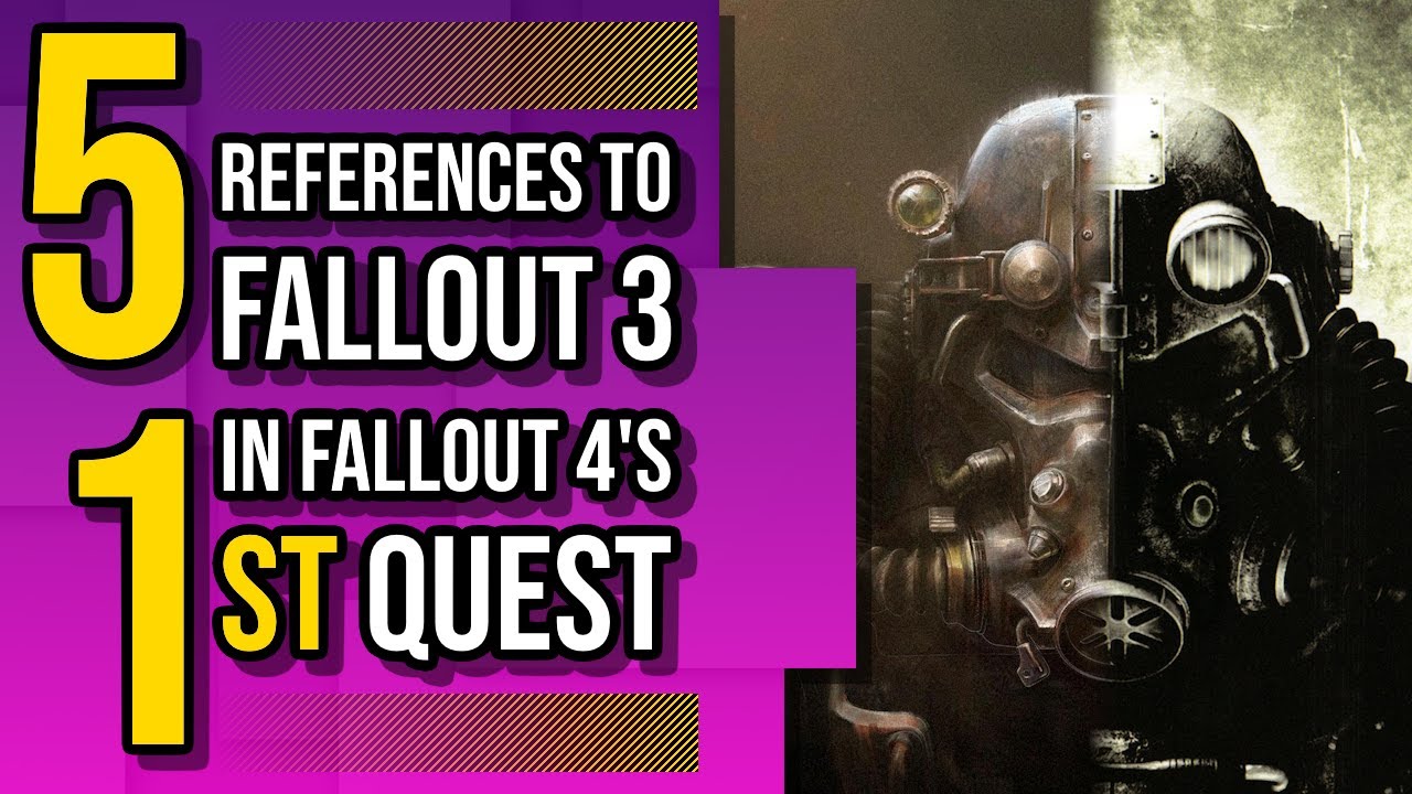 Nostalgia alert! Five nods to Fallout 3 in Fallout 4's first quest ...