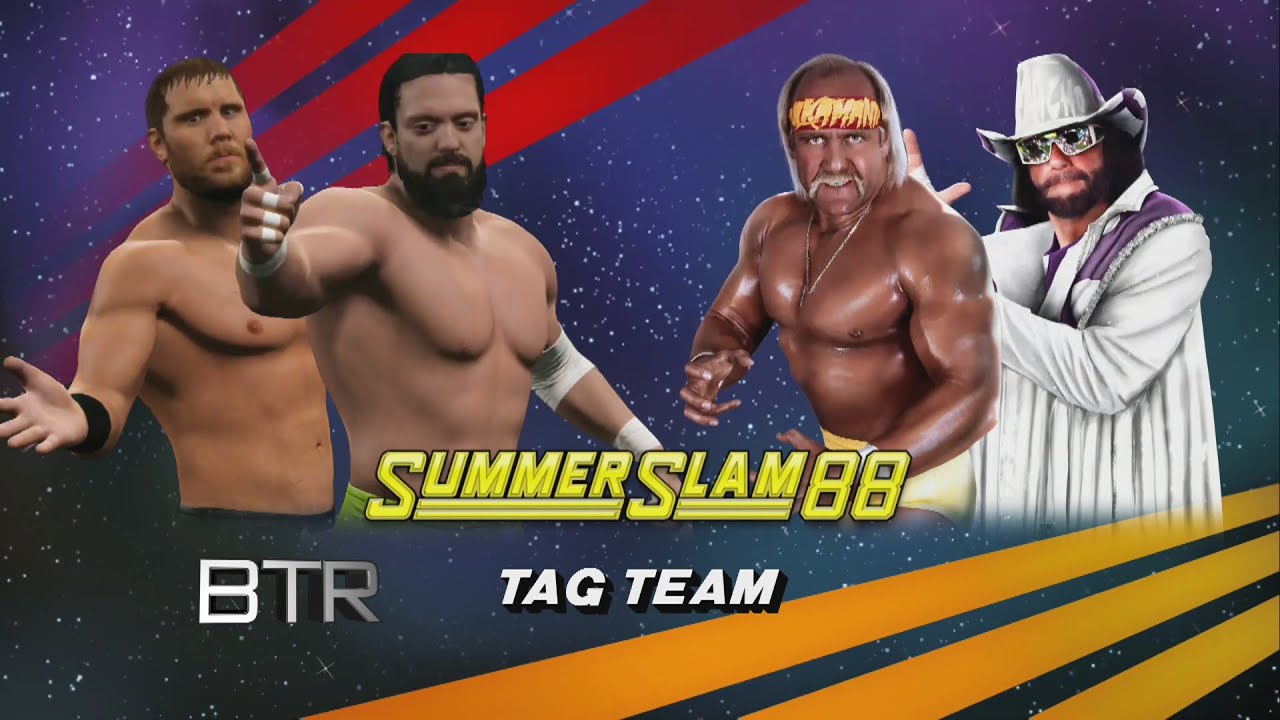 WWE 2K15: New Mega Powers(Curtis Axel & Macho Mandow)vs The Mega Powers ...