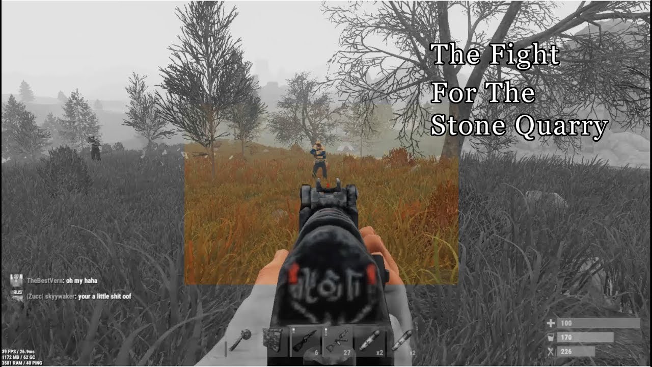 Rust - The FIGHT for the Stone Quarry - YouTube