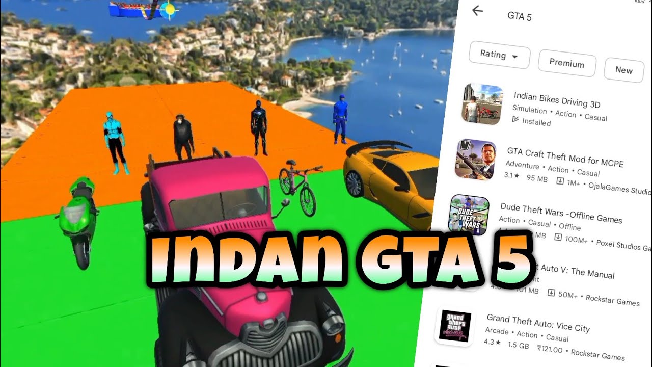 Playing INDIAN GTA 5 game !! - YouTube