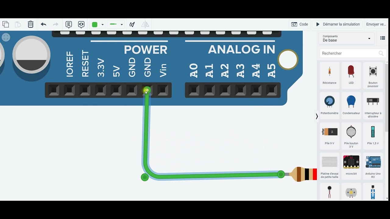 Tinkercad Arduino Turn On A Led تشغيل مصباح ليد Youtube