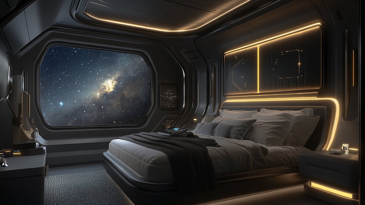 Tranquil Sleep with Gentle Cosmic Sounds and Universe Ambience | Warm ...