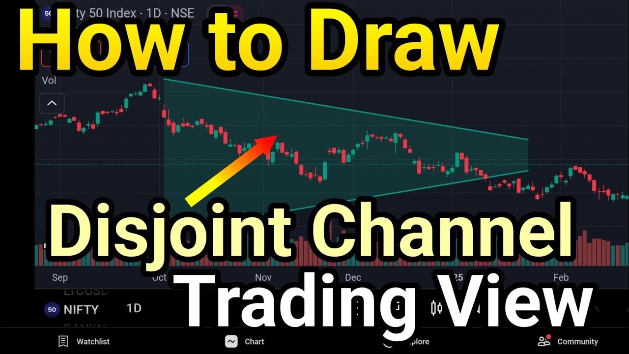 How to Draw Disjoint Channel in Trading View - YouTube