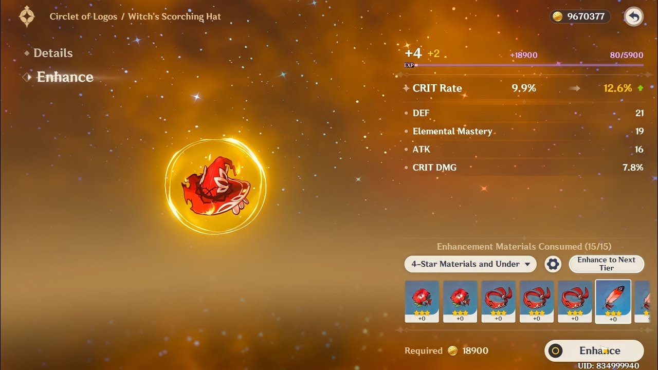 Artifact upgrade | CRIT Rate and CRIT DMG upgrade in Genshin impact # ...