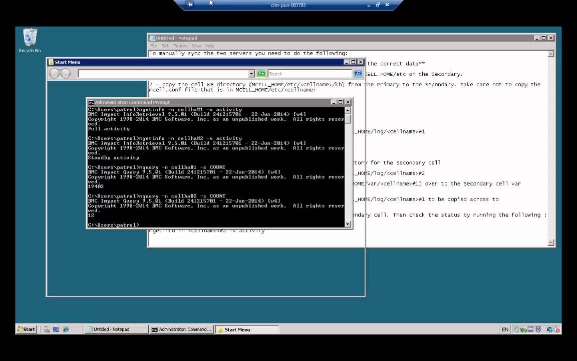 How to manually sync a HA cell - YouTube