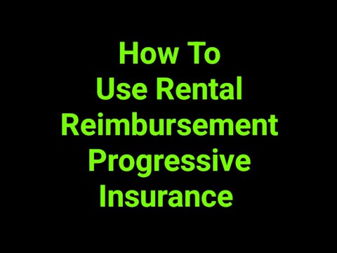 How To Use Rental Reimbursement Progressive Insurance - YouTube