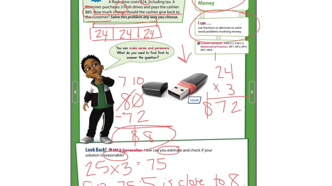 Solve Word Problems Involving Money - YouTube