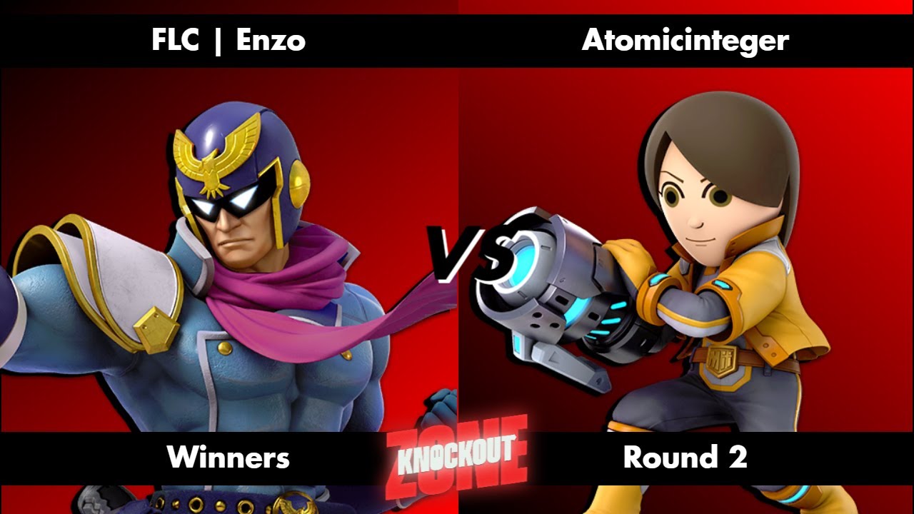 KnockOut Zone #19 - SSBU Winners Round 2 - Enzo (Captain Falcon) vs Atomicinteger (Mii Gunner ...